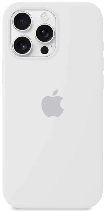 Чехол Silicone Case [Plastic Box] для iPhone 16 Pro Max White - купить ...